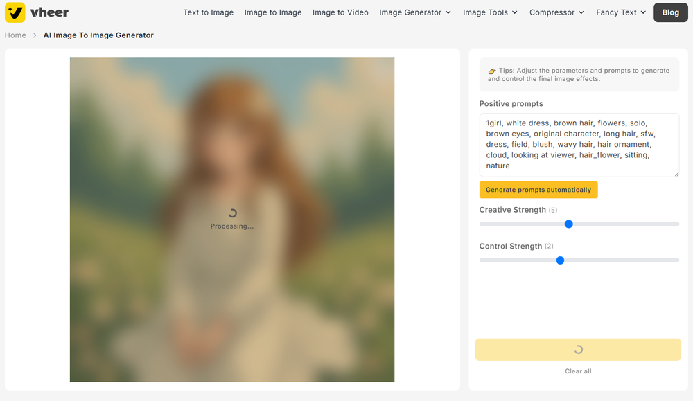 Reimagine Your Favorite Photos with Vheer's AI Image-to-Image Generator